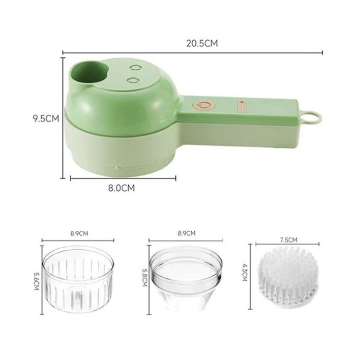 FoodProcessor, σετ κουζίνας 5 τεμαχίων για κοπή, τεμαχισμό, ξεφλούδισμα ...